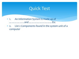 The info system infs429 | PPTX