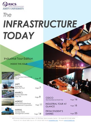 The infrastructure today magazine RICS SBE Amity University | PDF