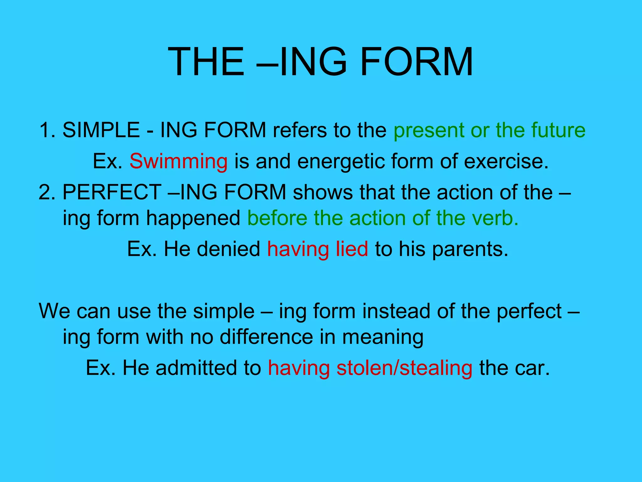ing form | PPT