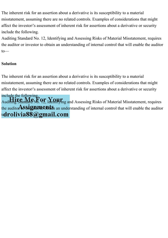 The inherent risk for an assertion about a derivative is its suscept.pdf