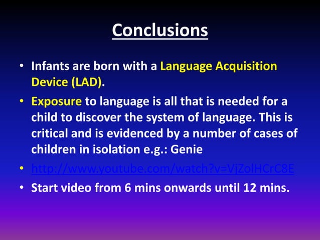 The innateness theory chomsky presentation | PPTX