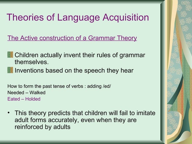 The innateness theory_and_theories_of_language_acquisition[1] | PPT