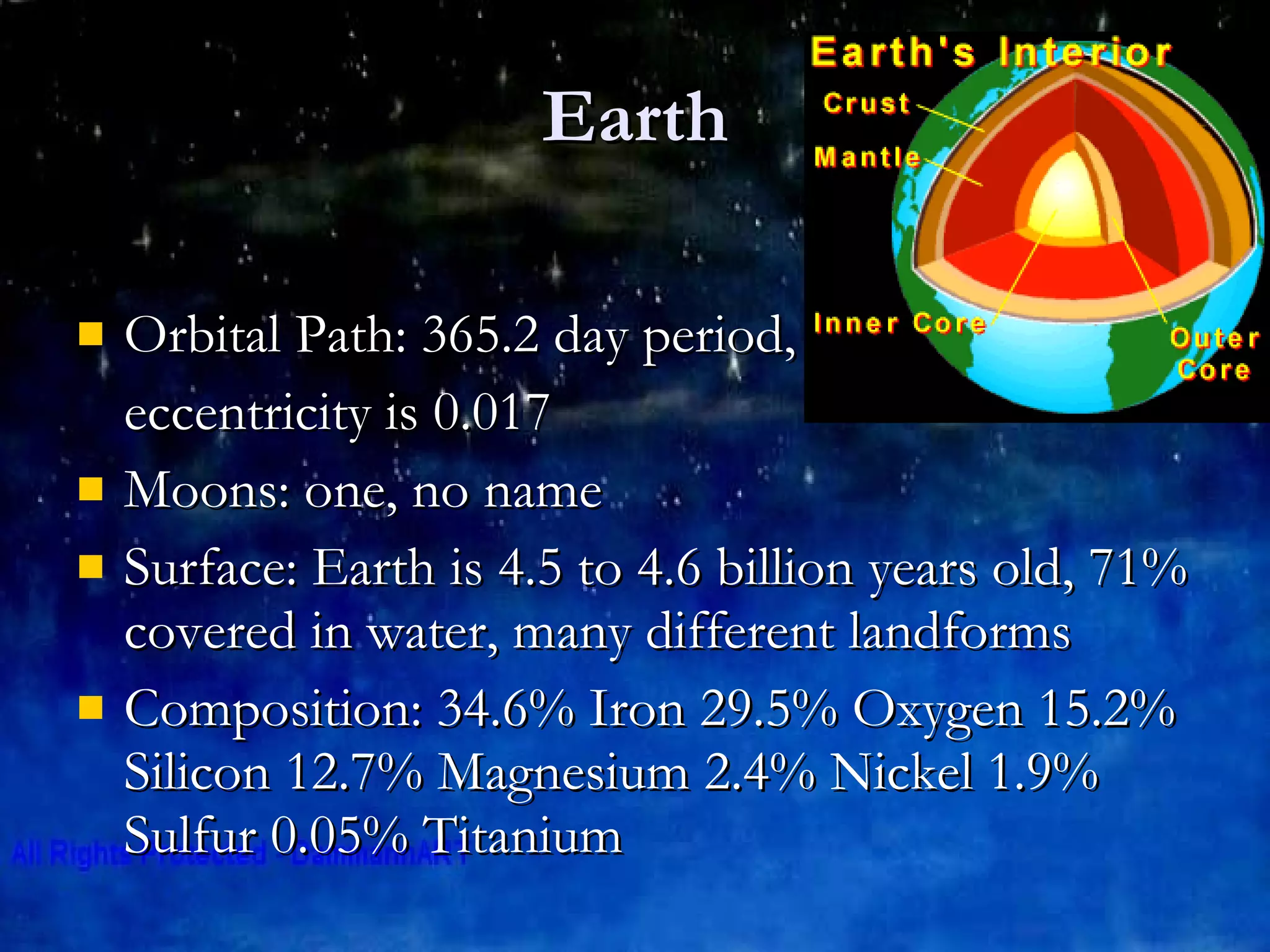 The Inner Planets | PPT