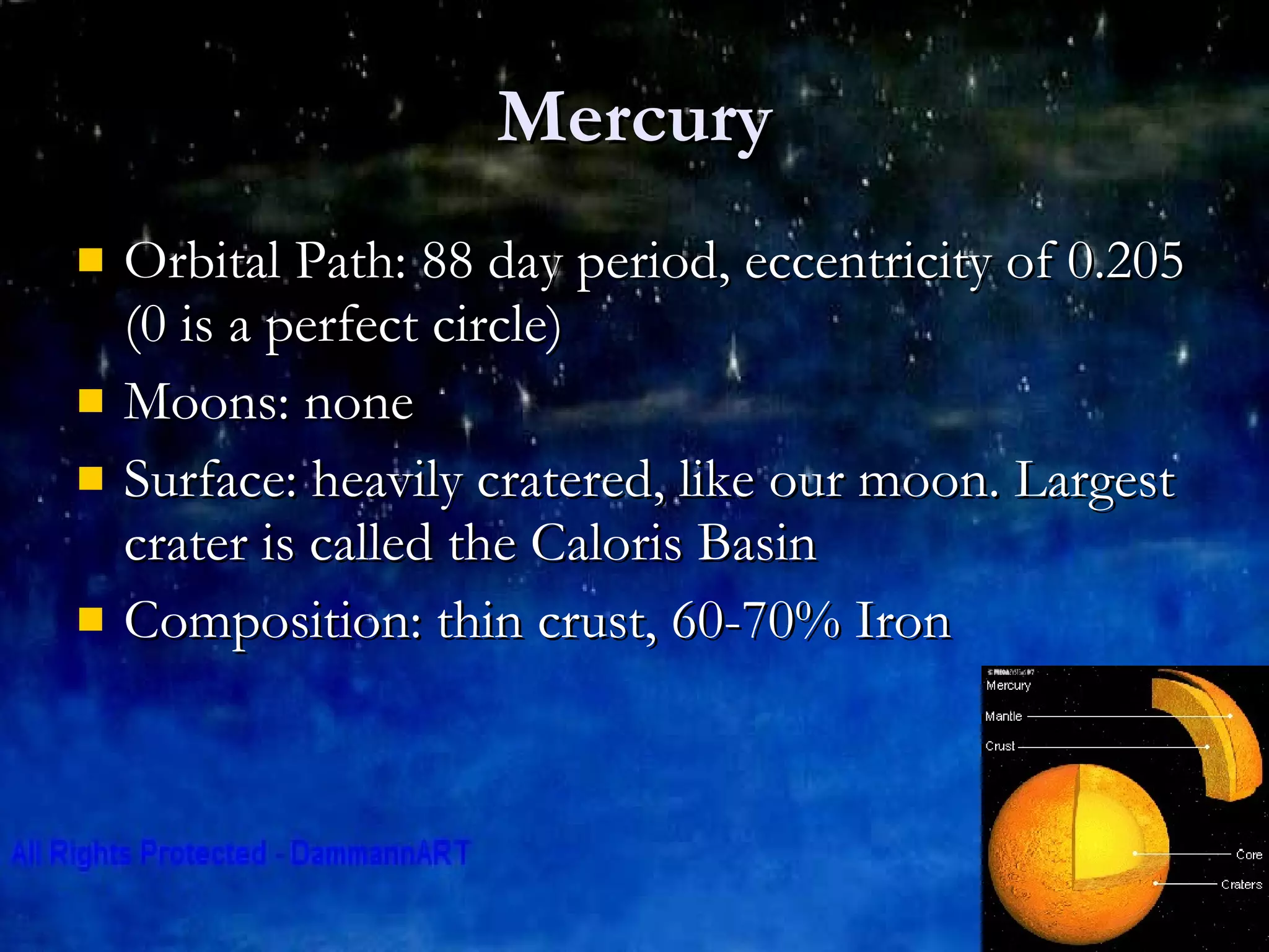 The Inner Planets | PPT | Space and Astronomy | Science