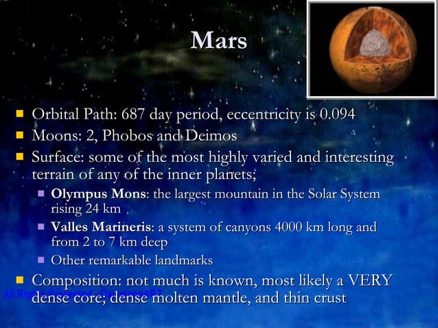 The Inner Planets | PPT | Space and Astronomy | Science