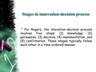 The innovation decision process | PPTX