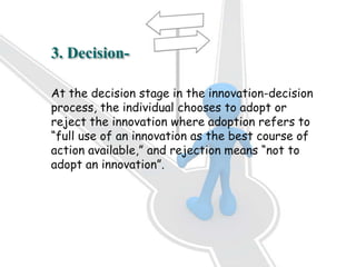 The innovation decision process | PPTX