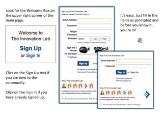 The Innovation Lab Tutorial | PPT