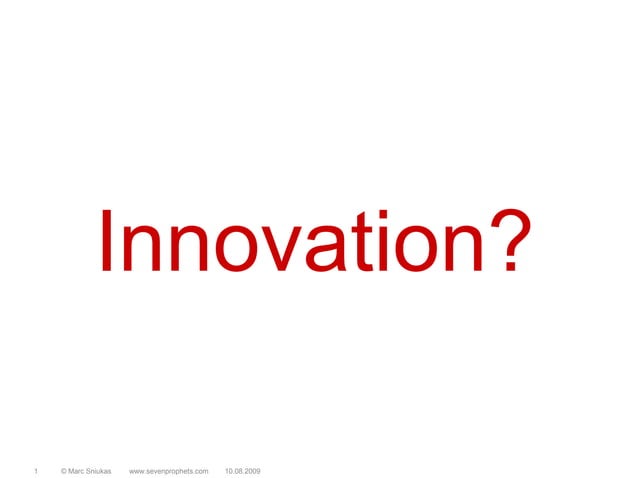 Defining Innovation Types. | PPT