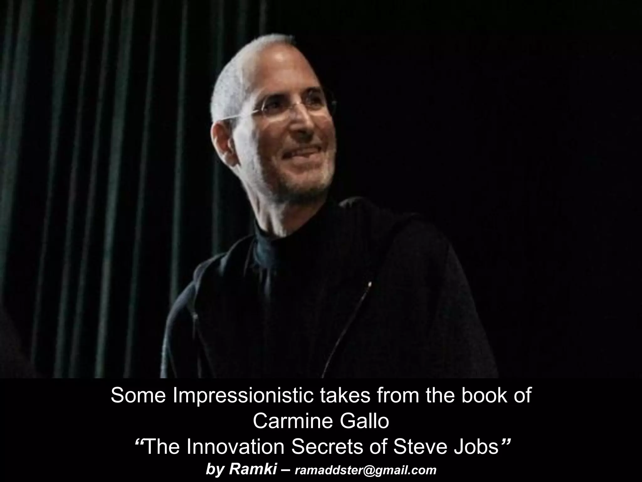 The innovation secrets of steve jobs | PDF
