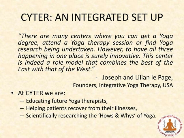 The innovative aspects of CYTER | PPT