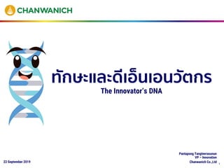 The innovator's DNA @Chanwanich | PDF
