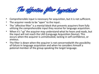 The input hypothesis | PPT