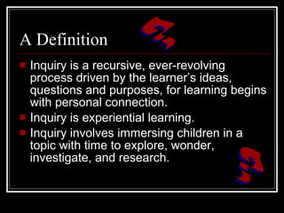 The inquiry approach to learning | PPT