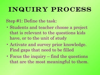 The inquiry process | PPT
