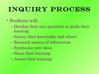 The inquiry process | PPT
