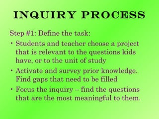 The inquiry process | PPT