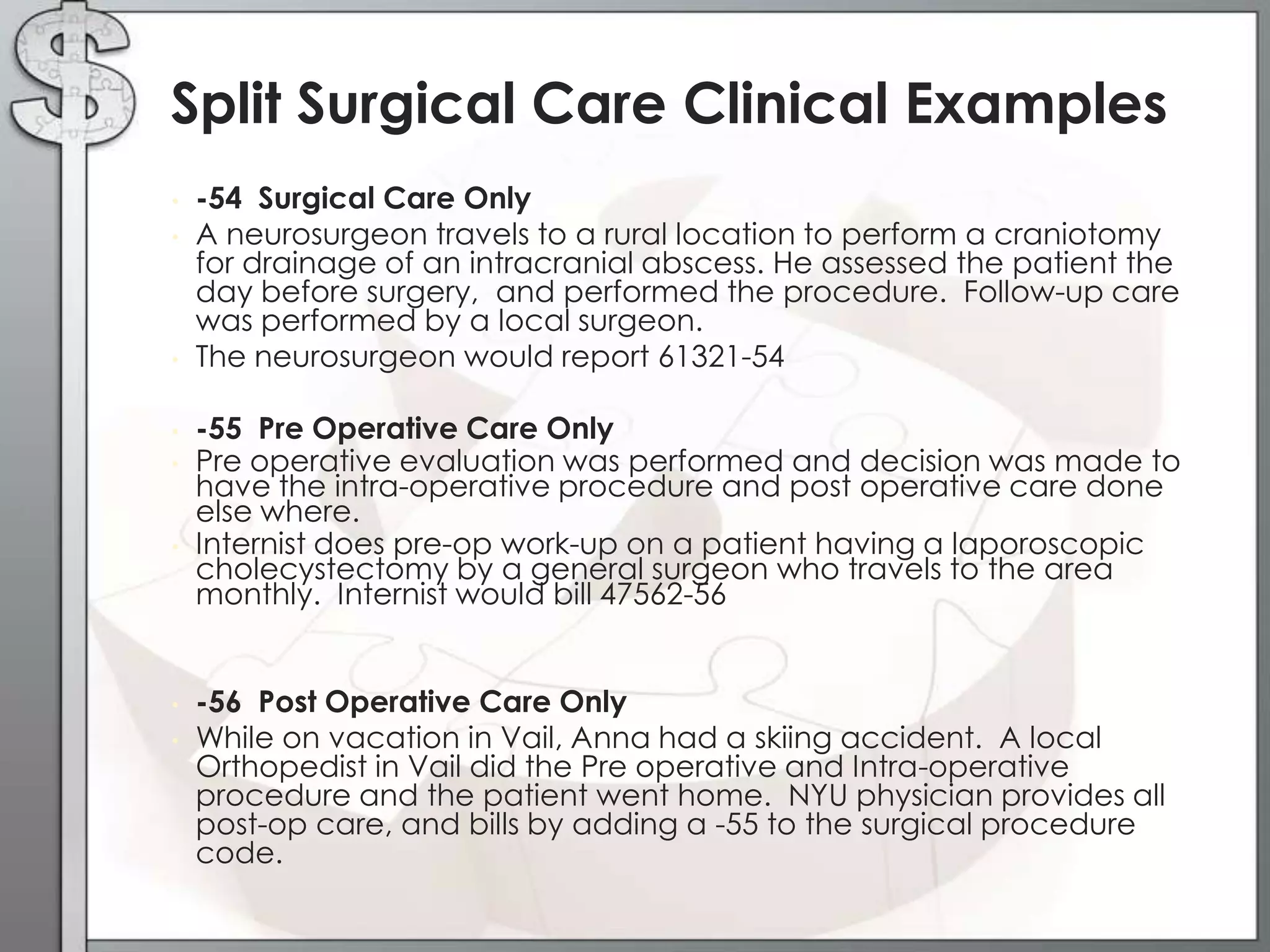 The Ins And Outs Of Coding With Modifiers Pptx Surgery Medical