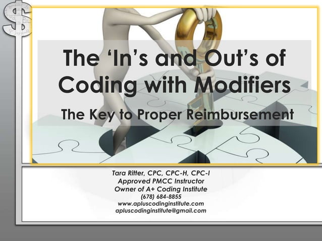 The In's and Out's of Coding with Modifiers | PPTX | Surgery | Medical ...