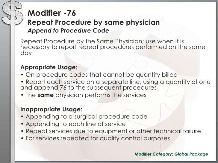 The In's and Out's of Coding with Modifiers