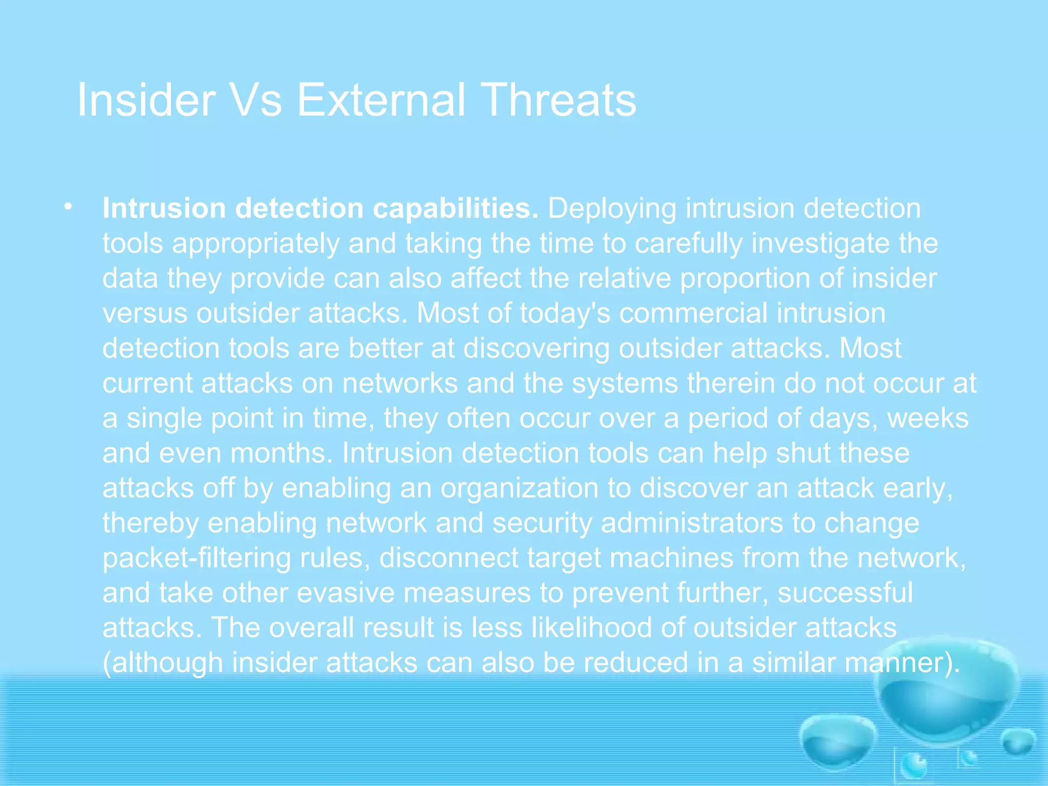 The insider versus external threat | PPT