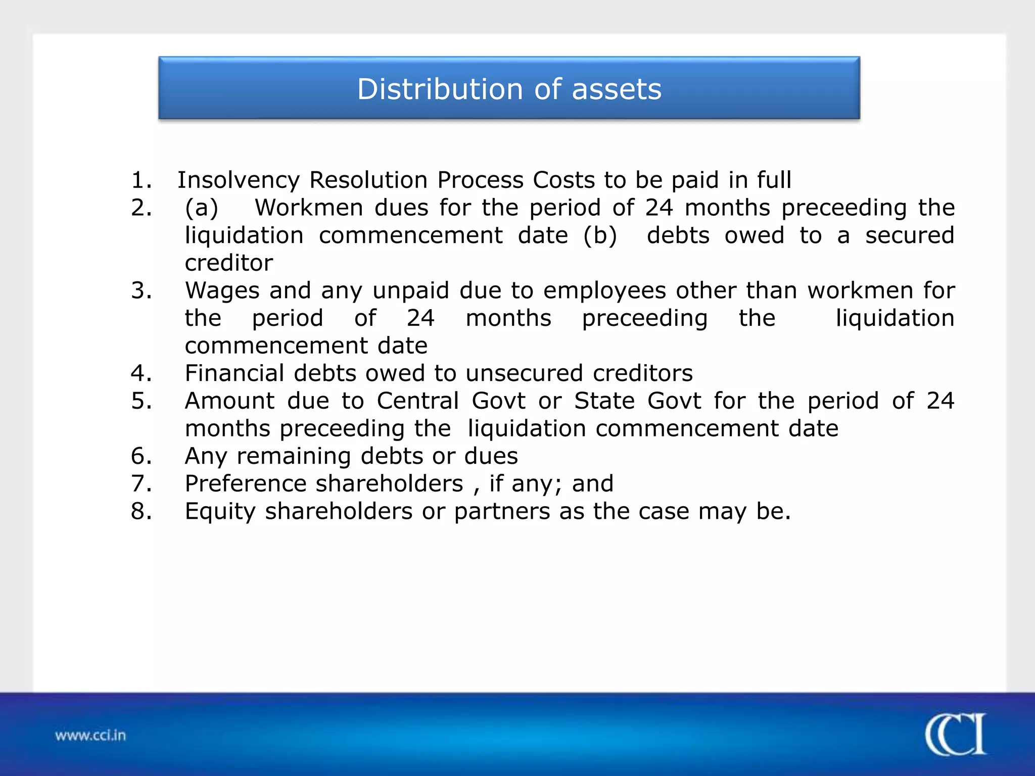 The insolvency and bankruptcy | PPTX