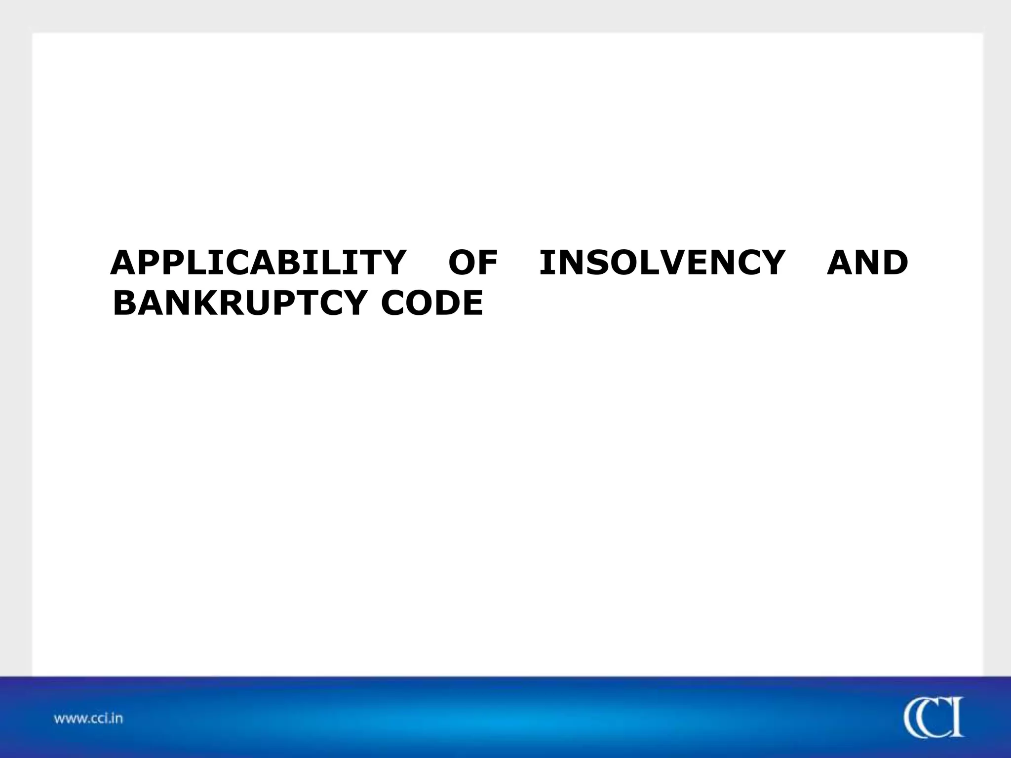 The insolvency and bankruptcy | PPTX