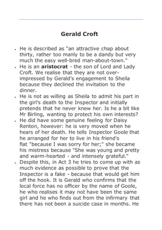 The inspector calls | PDF