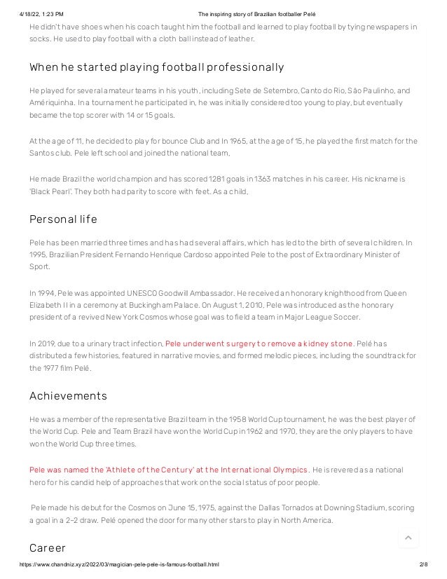 The inspiring story of Brazilian footballer Pelé.pdf