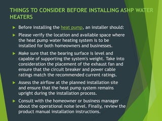 Free Heat Pump Hot Water | PPT