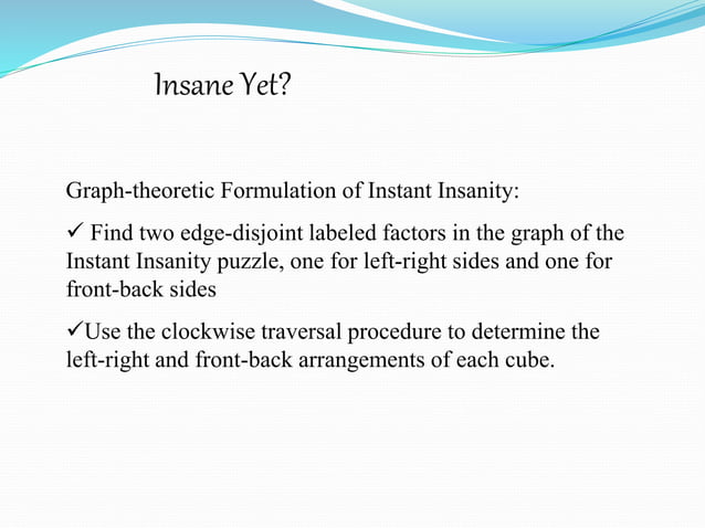 The instant insanity game | PPT
