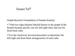 The Instant Insanity Game.ppt | Free Download