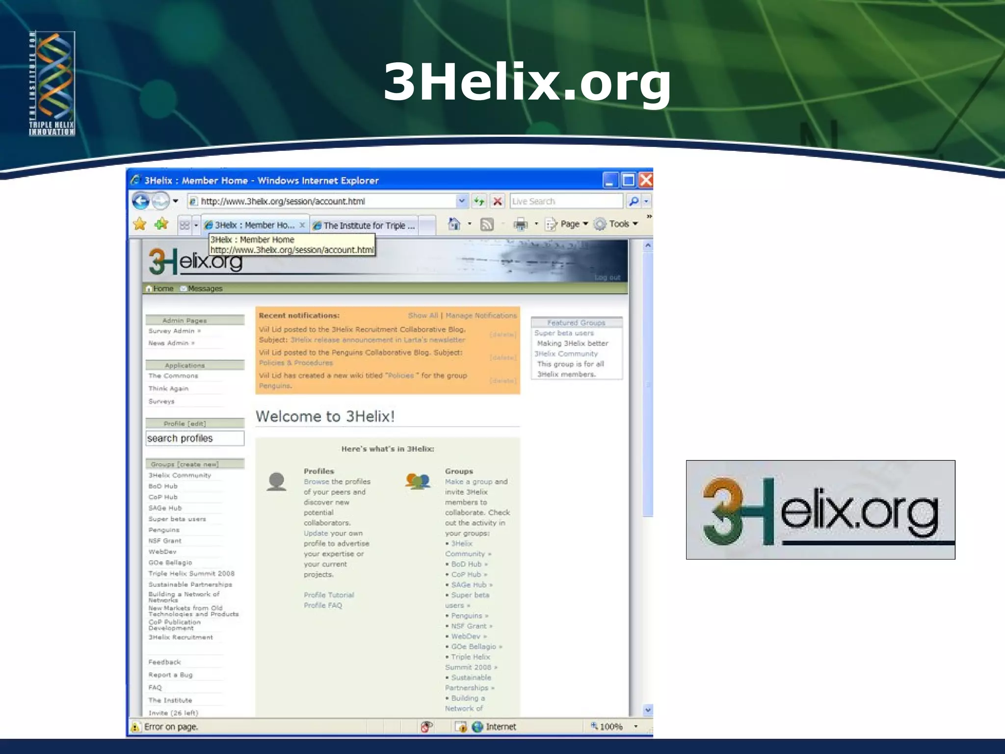 The Institute For Triple Helix Innovation | PPT