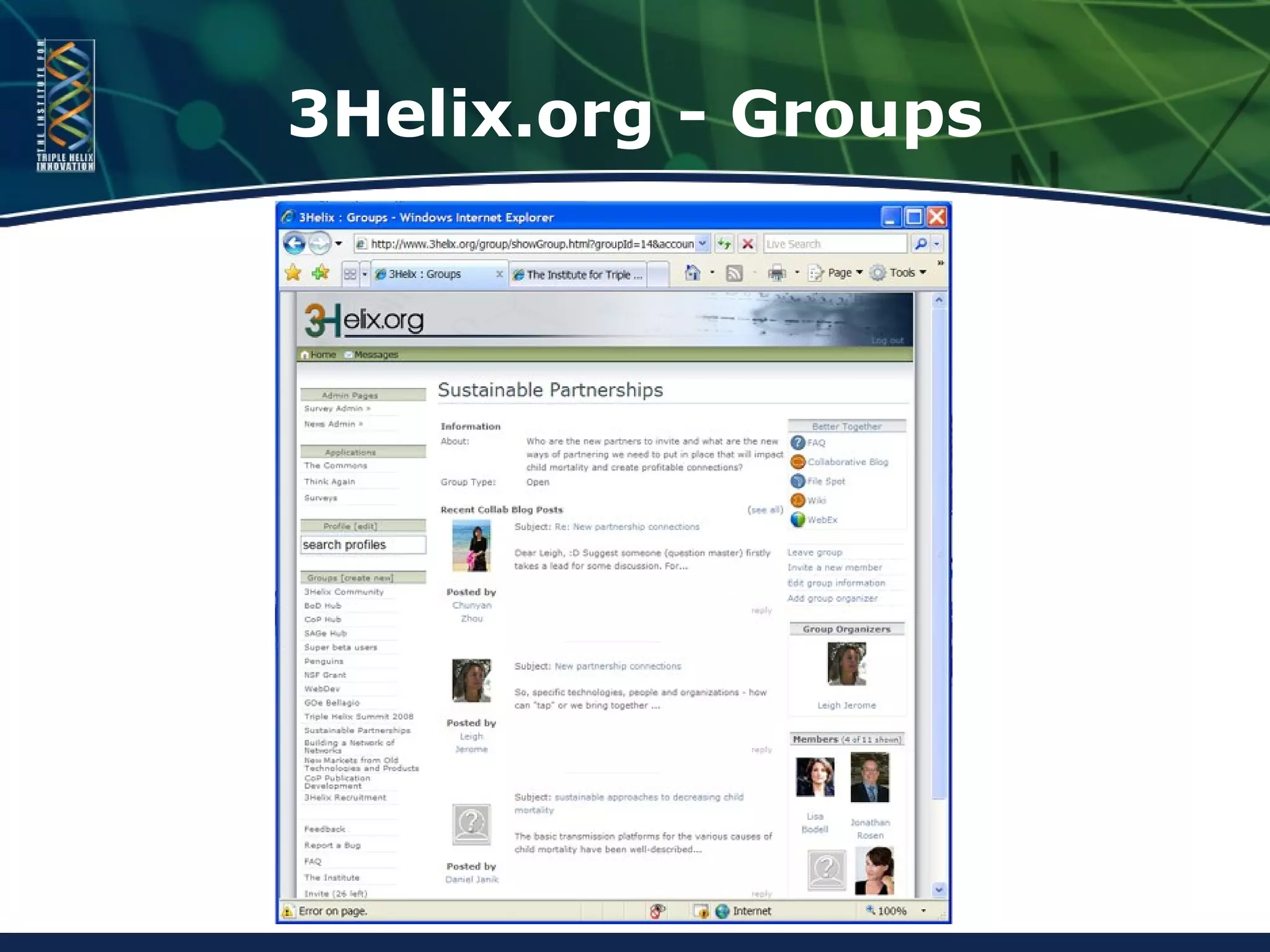 The Institute For Triple Helix Innovation | PPT