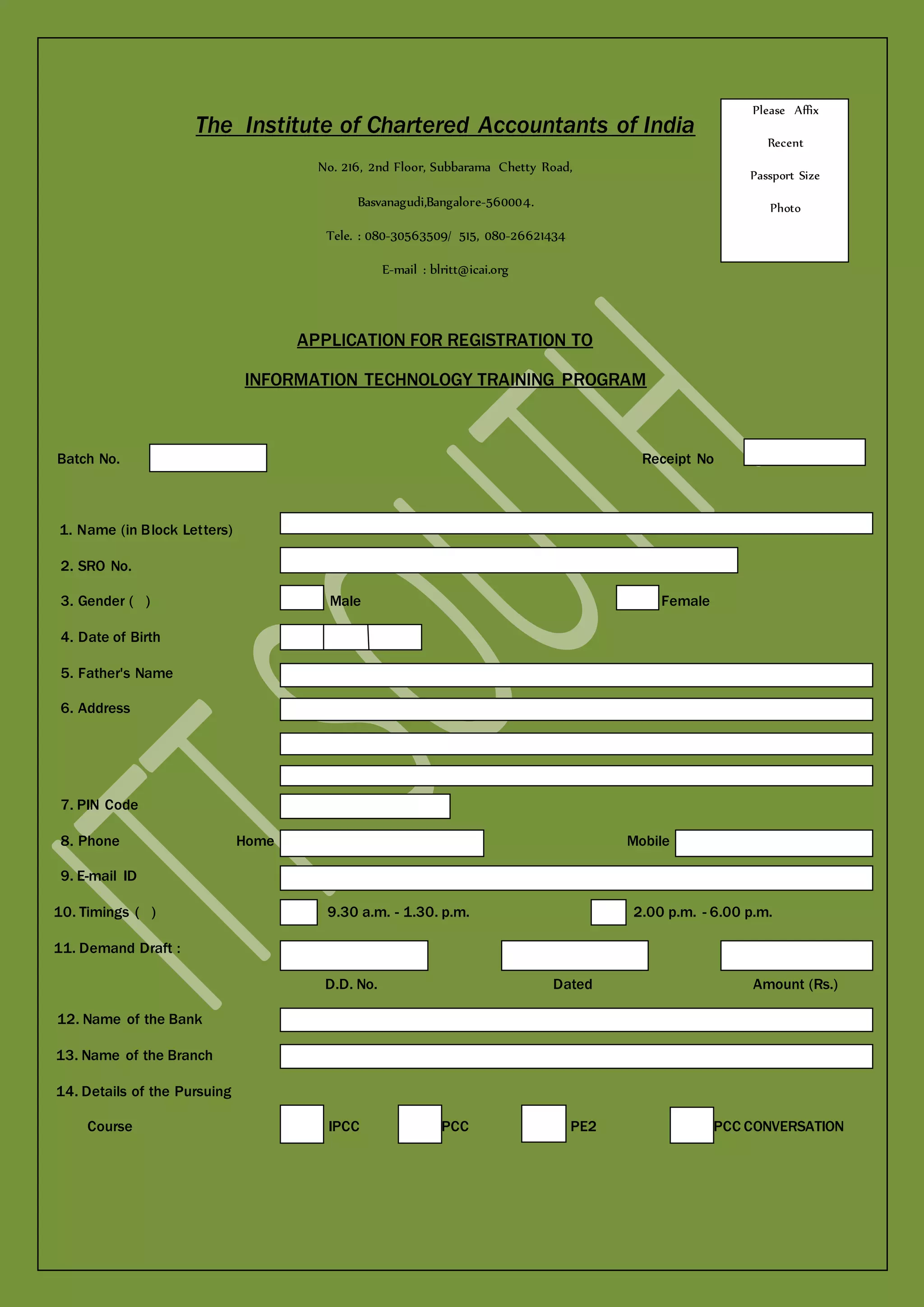 The institute of chartered accountants of india | DOCX