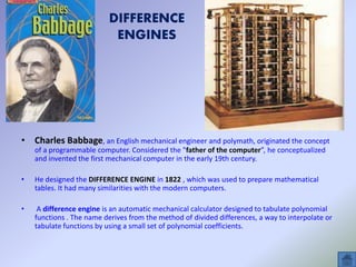 Early computers, history , and its types (The institute of chartered ...