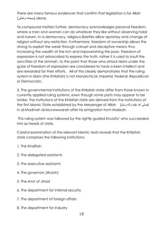 The institution of state in khilafa | PDF
