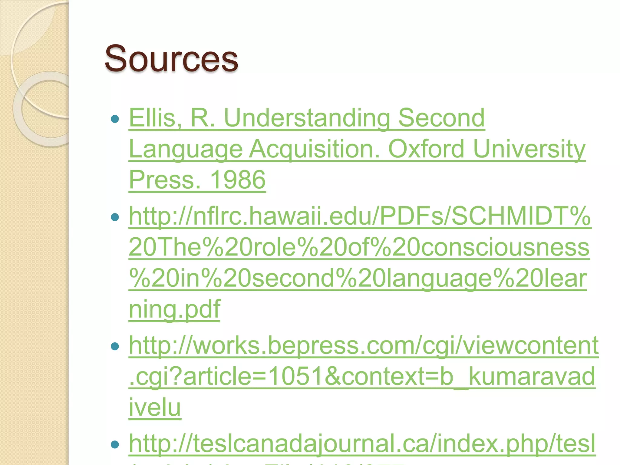 The intake hypothesis | PPTX
