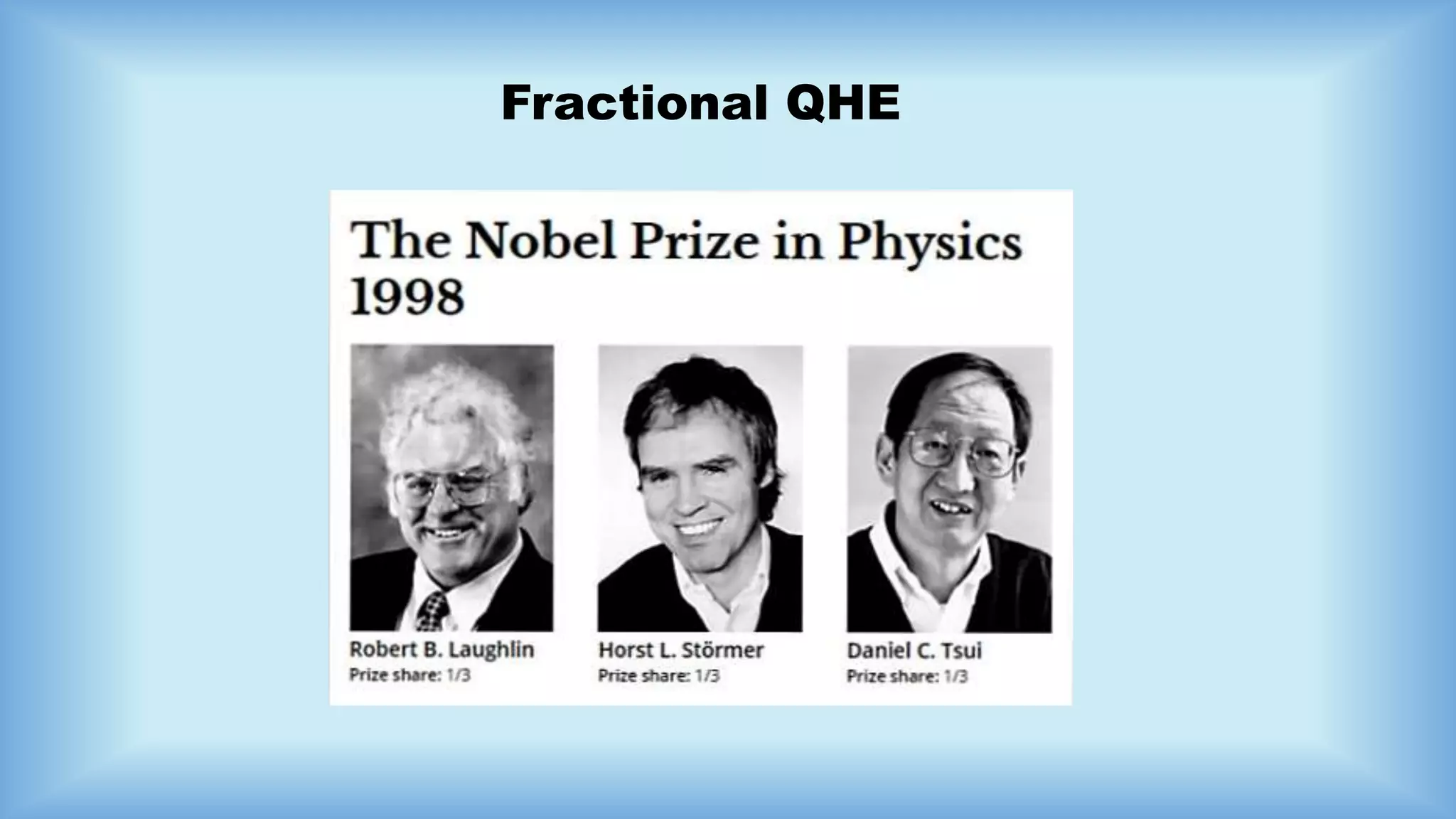The integral & fractional quantum hall effect | PPTX