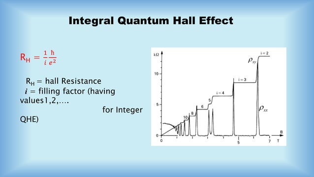 The integral & fractional quantum hall effect | PPTX
