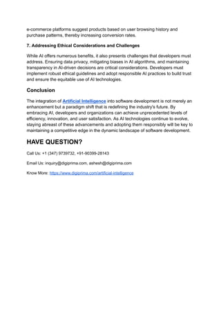 The Integral Role of Artificial Intelligence in Software Development.pdf