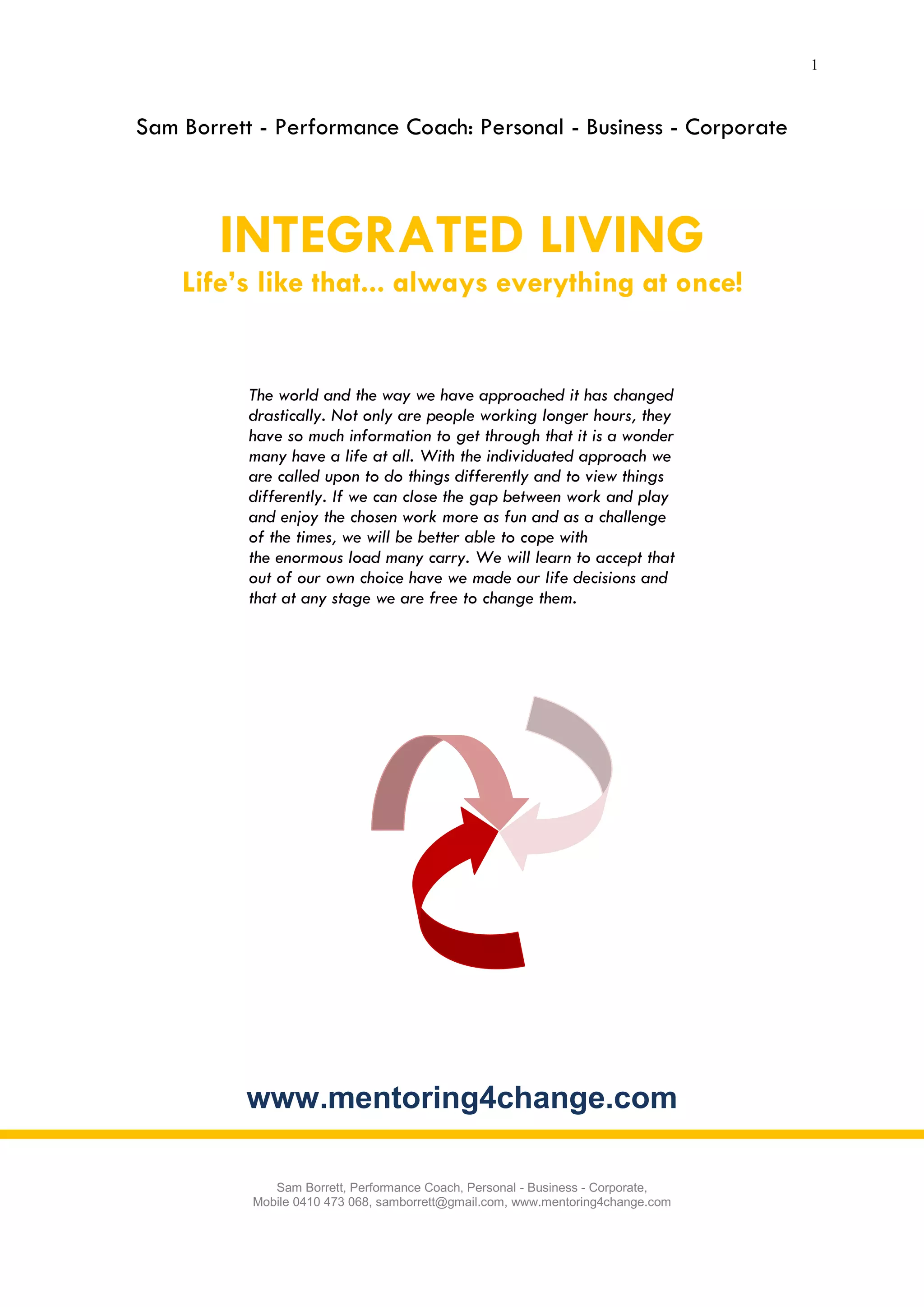 The integrated approach | PDF