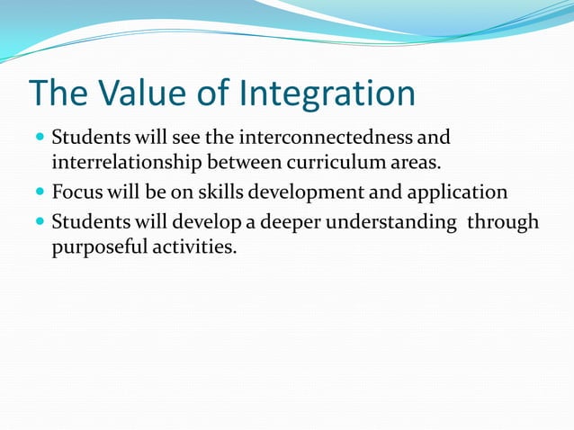 The Integrated Approach | PPTX