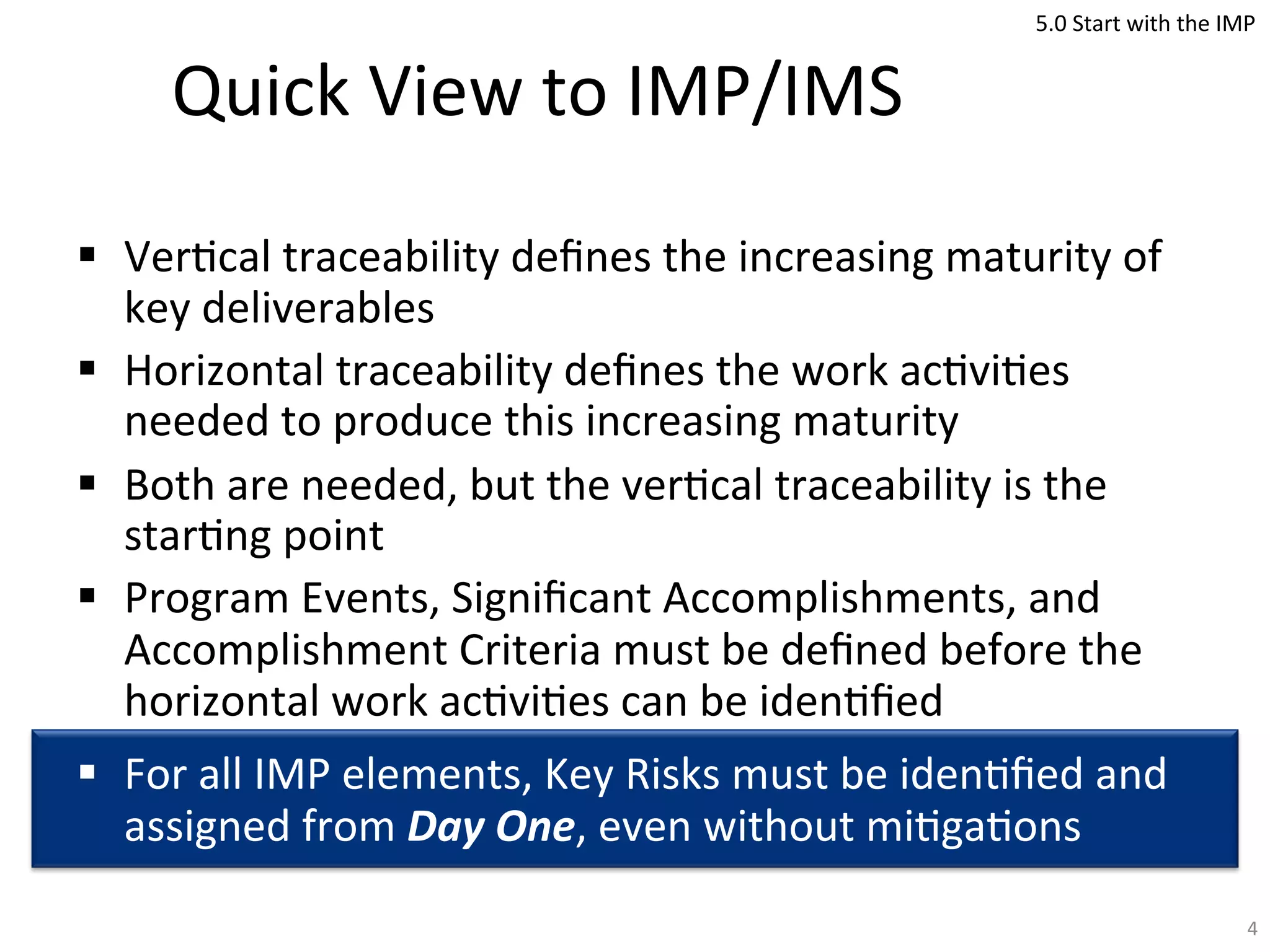 The integrated master plan and integrated master schedule | PDF