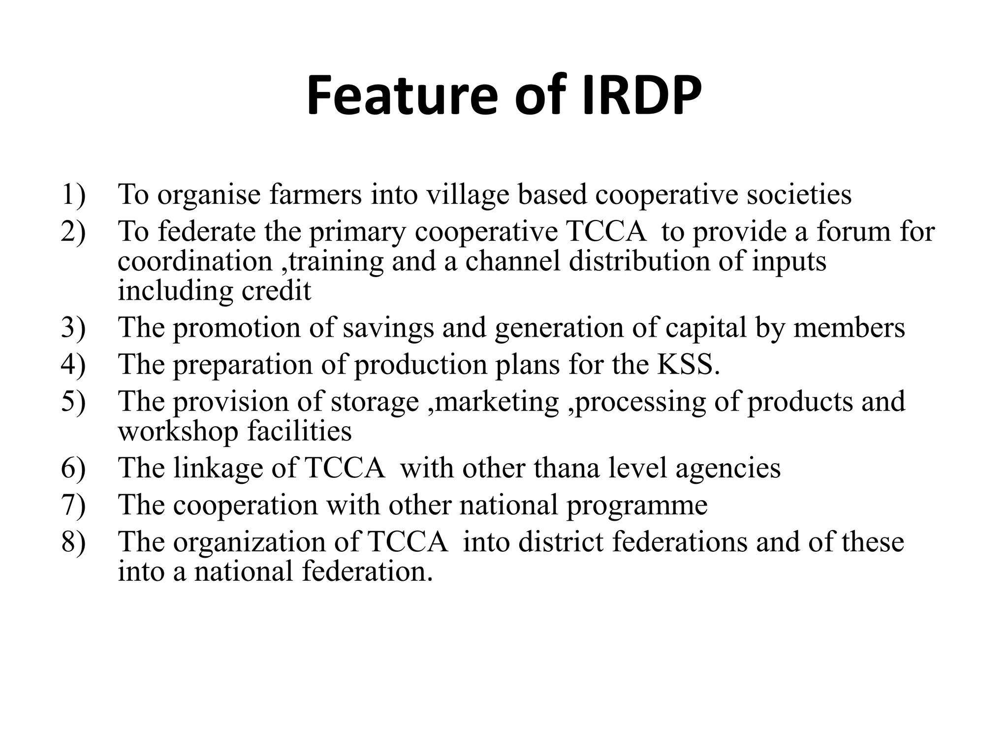 The integrated rural development | PPTX