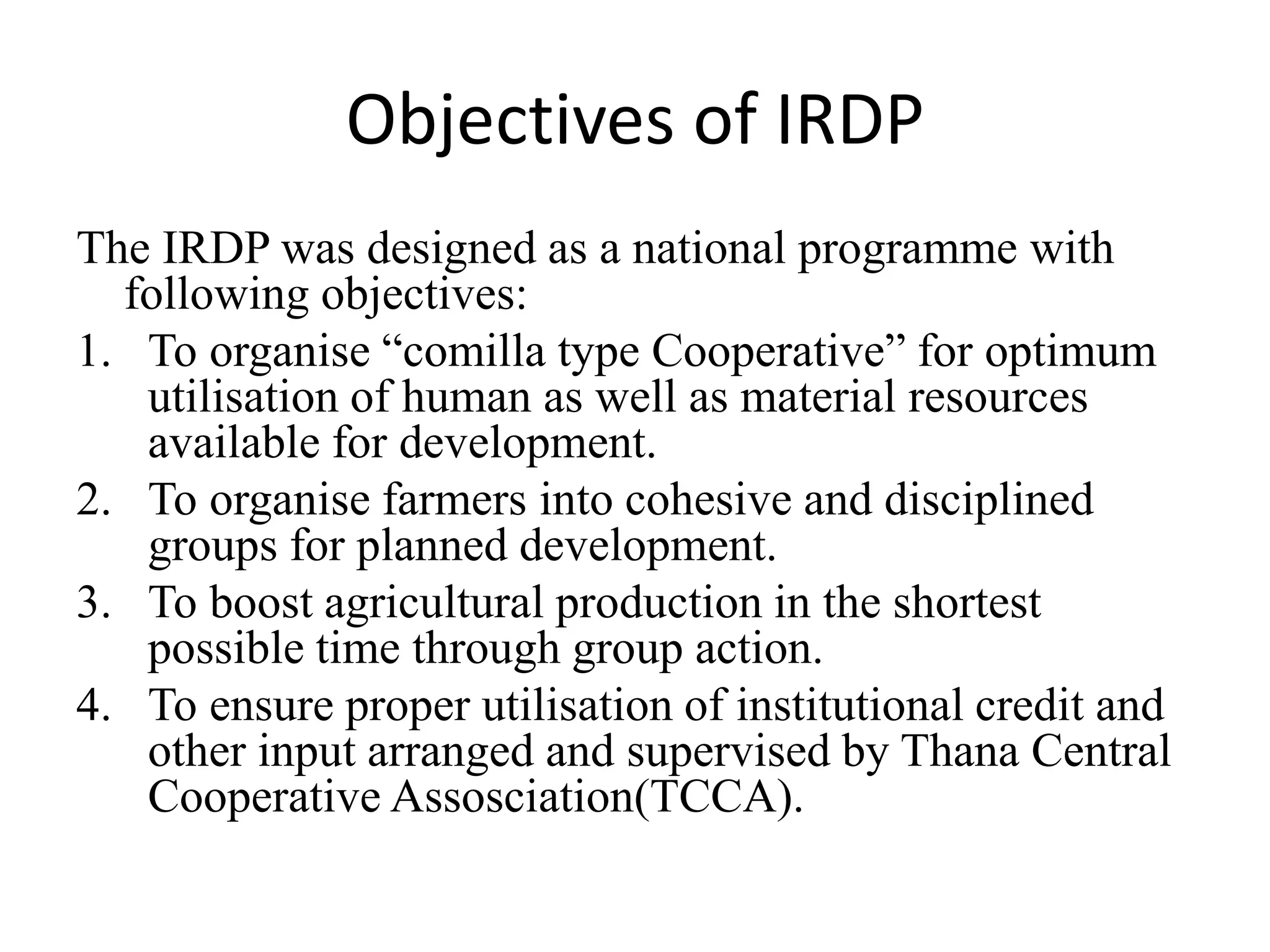The integrated rural development | PPTX