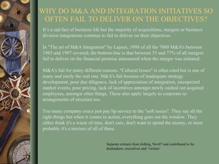 The Integration Executive | PPT | Free Download