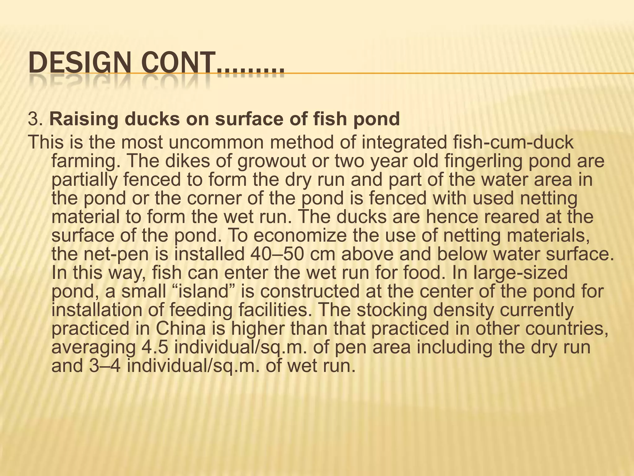 The integration of fish and ducks farming | PPTX
