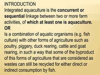 The integration of fish and ducks farming | PPTX