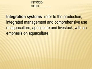 The integration of fish and ducks farming | PPTX